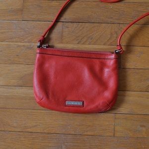 Calvin Klein | Bags | Calvin Klein Red Leather Crossbody Purse | Poshmark